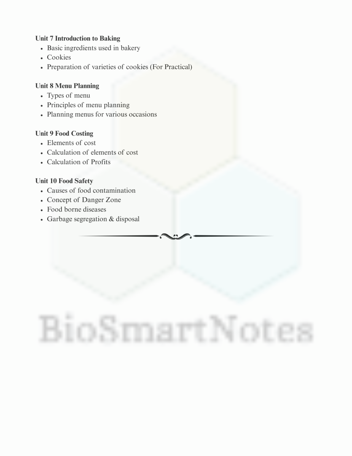 Class 12 Food Production Syllabus 2025-26